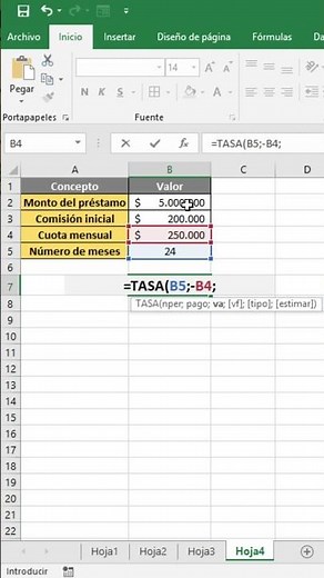 The hidden interest rates on loans (Excel reveals it) #excel #shorts