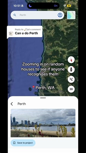 Exploring Houses in Perth with Google Earth