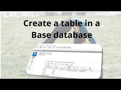 Create a table in a base database