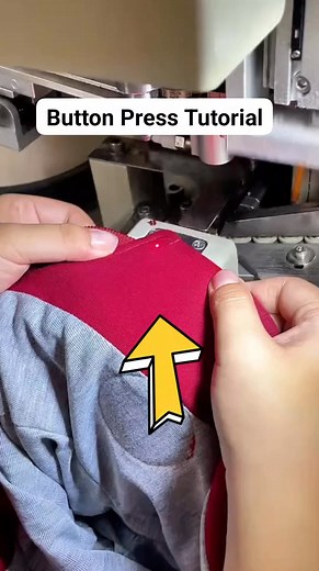 Button Press Tutorial 🧥🪡 #clothing #jacket #acesories #sewingmachine #reels #fyp #usedclothing #sewingwork #button | Dirgazhar Azhar