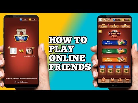 How to play carrom game with online friends in carrom pool