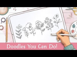 6 Easy Flower Doodles Anyone Can Draw - Beginner Friendly!