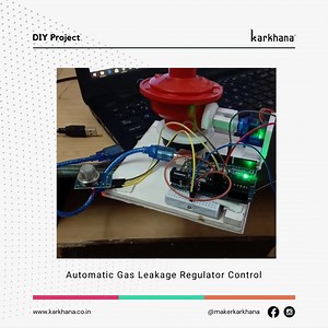 14 reactions | Automatic Gas Regulator Control in case of LPG gas leakage. Component Used: 1. Servo Motor SG90 9g Micro Servo 2. MQ6 gas sensor 3. Arduino Uno 4. Buzzer If you like content: -  Tag a Friend 六‍ Leave a Comment ♥️ Leave a Like Follow - Karkhana #Karkhana #arduino #diy #safety #delhi #india #machine #projects #makerspace #arduinoproject #karkhanamakers | Karkhana Hub | Facebook