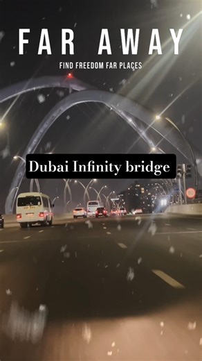 "INFINITY BRIDGE"😱#InfinityBridgeDubai #DubaiArchitecture #CreekShindagha #DubaiSkyline #VisitDubai