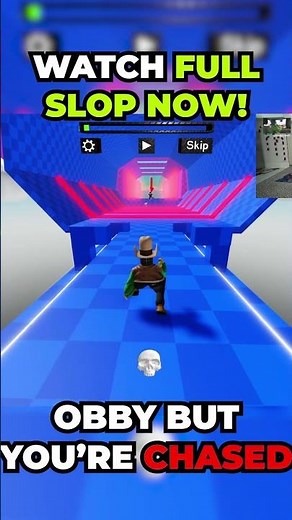 ROBLOX OBBY BUT YOU'RE BEING CHASED!! #roblox #shorts