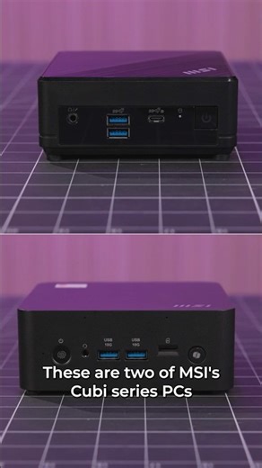 Small footprint with the capabilities of a desktop PC? That's how to describe ‪@MSI‬'s Cubi Mini PCs