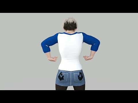 Female Muscle Growth Transformation Animation