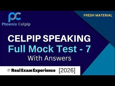 Master the CELPIP Speaking Test - 7 [2026] | Complete Guide with Answers