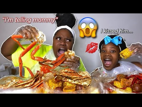 I kissed him... |SEAFOOD MUKBANG!!
