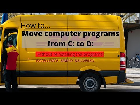 How to move computer programs from C drive to D drive