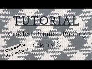 ✨BUFANDA | PLANNED POOLING EN CROCHET EN 2 COLORES | CHIC DIY #plannedpooling #bufanda #crochet
