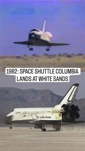 The Scene NM on Instagram: "On March 30, 1982, STS-3 concluded with an unexpected landing in New Mexico when Space Shuttle Columbia touched down at White Sands Missile Range at approximately 8:52 a.m. local time. Commanded by Jack Lousma with Gordon Fullerton as pilot, STS-3 was a test mission focused on evaluating Columbia’s thermal protection system and onboard performance during extended operations in orbit. The shuttle was originally scheduled to land at Edwards Air Force Base in California,