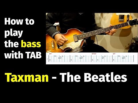 Taxman - The Beatles - How to play the Bass