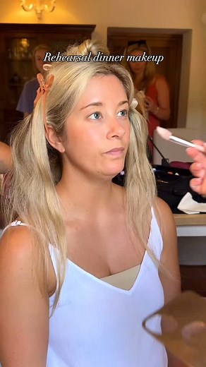 1.7K views · 196 reactions | Rehearsal dinner makeup for my beautiful bride in Italy!  If you want the know what products I used to create this look comment the word BRIDE and I’ll send you the link! #bridalmakeup #weddingmakeup #bridalmakeupartist | Selena Marchand Makeup Artistry | Facebook