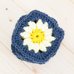 Modified Daisy Granny Square - Free Crochet Pattern - You Should Craft
