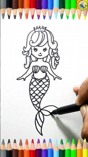 How To Draw Ariel The Little Mermaid | Halle Bailey