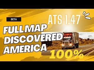 How to open 100% map in ATS 1.47 (Public Beta) Tutorial (Full Map Discovered, Guide and file)