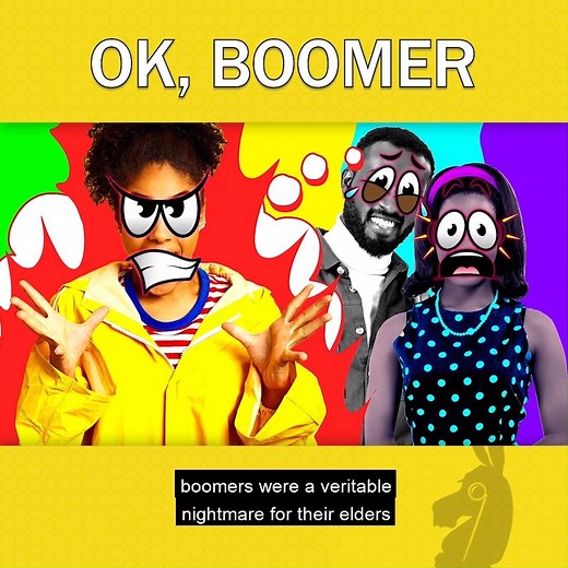 56K views · 1K reactions | The phrase #OKBoomer thoroughly captivated the internet and our brains. But what makes dissing Boomers so dang meme-able and what does it say about them as a generation? | Wisecrack | Facebook