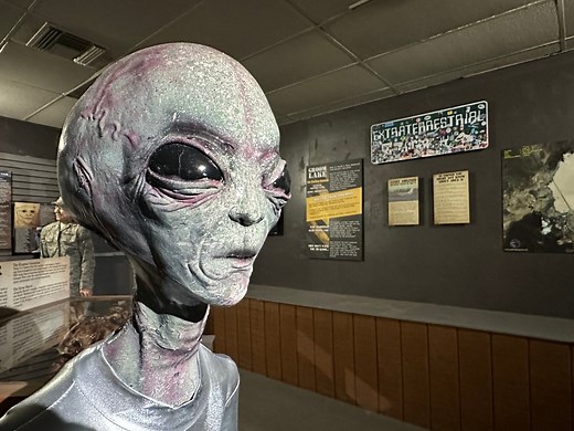 Alien exhibits spark curiosity in museum near Las Vegas