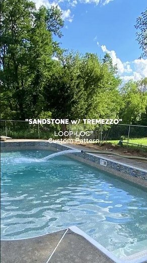 Sandstone with Tremezzo 🌊 LOOP-LOC® CUSTOM PATTERN #looploc #pool #swimmingpool