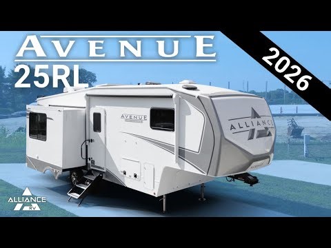 2026 Alliance Avenue 25RL Tour: Perfect Fifth Wheel for Couples! Island Kitchen & 65" TV