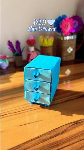 DIY Mini Drawer from Matchbox 💙 #shorts