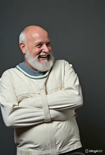 Magician Escape artist struggling in a posey straitjacket #straightjacket #beard