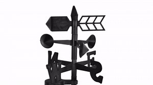 Outdoor Garden with Rain and Wind Indicator 3 in Accurate Temperature Rainfall and Wind Direction Measurement for Yard Garden or Courtyard