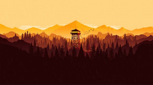 Firewatch The Tower Orange Live Wallpaper