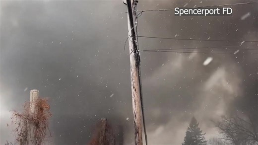 The Spencerport Fire District shared this video of a pickup truck going up in flames yesterday on Big Ridge Road. Here's what we know. https://www.whec.com/top-news/pickup-truck-goes-up-in-flames-in-spencerport-spreading-to-another-truck/ | WHEC TV