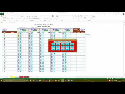 Saving Opening and setting up Tournament files