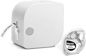 Bluetooth Label Maker, P12 Label Printer Compatible with iOS, Android, Easy-to-Use App, Great for School Home Office Organization Outdoor Use, Includes 1 Label Tapes