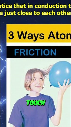 Static Electricity Explained: Conduction, Induction, Friction #shorts