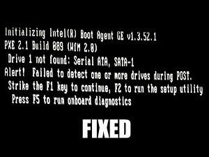 Drive 1 Not Found Error on Boot up Quickly Fixed
