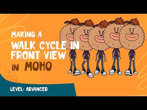 Moho Animation - Making a Walk Cycle in Front View