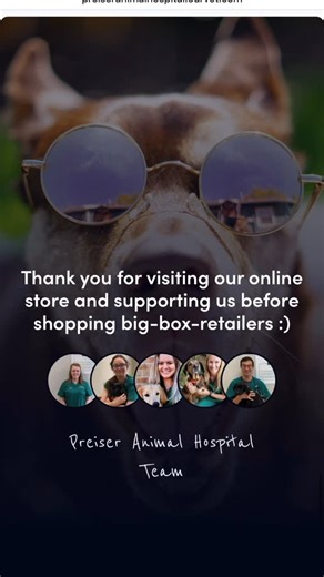 Preiser Animal Hospital on Instagram: "We’re so excited to announce the launch of the Preiser Animal Hospital Online Pharmacy! Every purchase directly supports our hospital and the team who cares for your pets. ✅ Competitive pricing on all your pet’s essentials ✅ FREE shipping on orders over $49 ✅ Auto-ship rebates on your favorite preventatives ✅ Fast, reliable delivery right to your door Have any questions? Ask our team- we’re here to help. #onlinepetpharmacy #preiseranimalhospital #supportsma