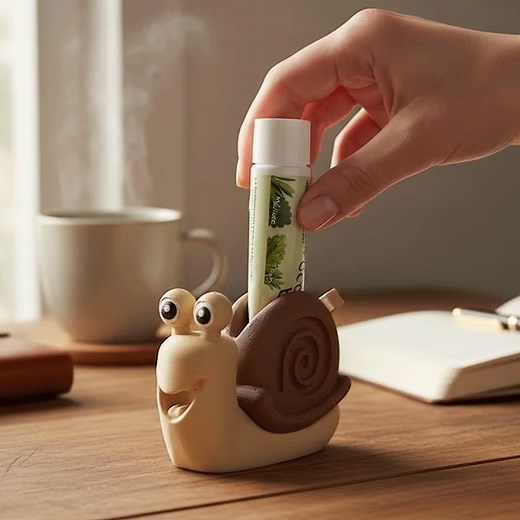 🐌 Come and explore this cute and practical snail toothpaste squeezer! This bathroom accessory combines practicality, fun, and decoration. | Fulfeels
