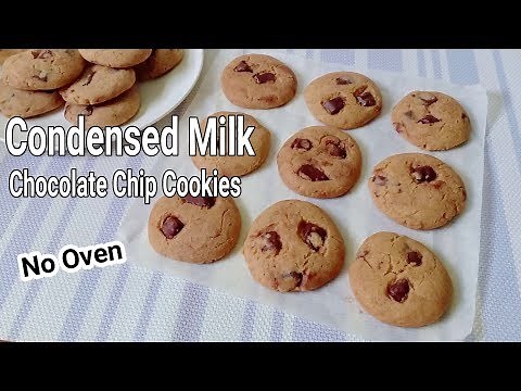 Condensed Milk Chocolate Chip Cookies No Oven