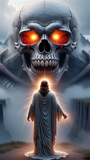 Jesus Planet Ai | Giant Skull Mountain Rises Against Jesus — His Divine Power Destroys Everything