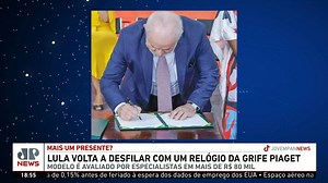 #OsPingosNosIs | Lula (PT) volta a circular com relógio da grife 'Piaget' avaliado em mais de R$ 80 mil; bancada comenta 📺 Confira na JP News | Os Pingos nos Is - Jovem Pan