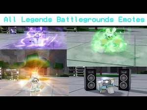 All Legends battle grounds Emotes