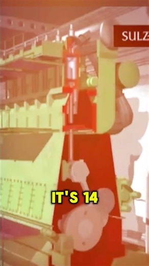 The Most Powerful Diesel Engine Ever Produced.#dieselengine #marinediesel #2strokeengine