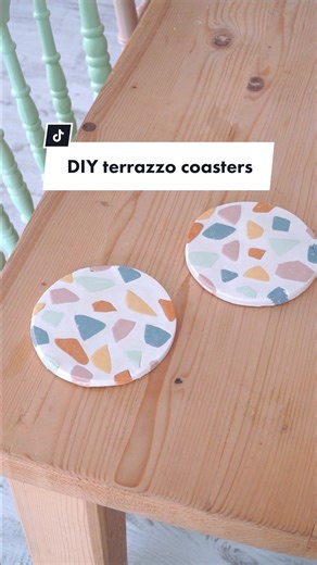 Handmade DIY Terrazzo Coasters Tutorial