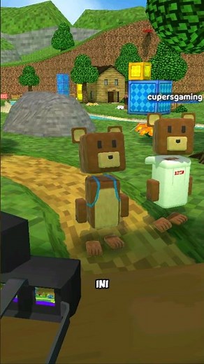 Cute Minecraft in Super Bear Adventure