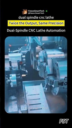 Dual-Spindle CNC Lathe Automation | Twice the Output, Same Precision