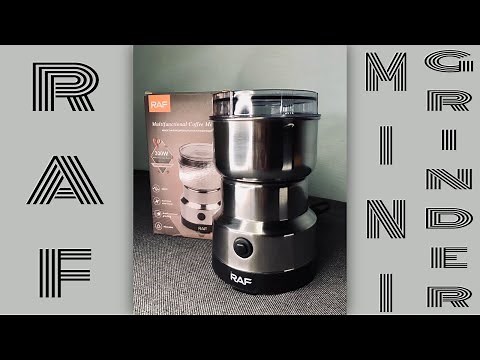 RAF Electric Mini Grinder | Stainless steel Bowl | Sharp blade to Grind (Coffee, Nuts, Spices, etc.)