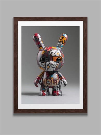 Designer Graffiti Wall Art | Toy Style Print | Urban Collectible Digital Download - Etsy