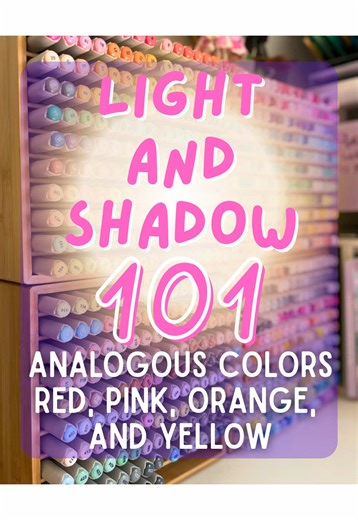 By popular demand, here is a further look at shading and highlighting your coloring pages with analogous colors, starting with red, pink, orange, and yellow. We’ll cover the second half of the rainbow 🌈 on the next video, and then resume with this series, ✨Light and Shadow 101✨ #coloringtutorial #colouringtutorial #coloringtut #colouringtut