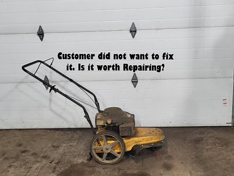Cub Cadet ST 100 Walk Behind String Trimmer Repair