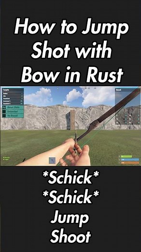 How to Jump Shot with Bow in Rust